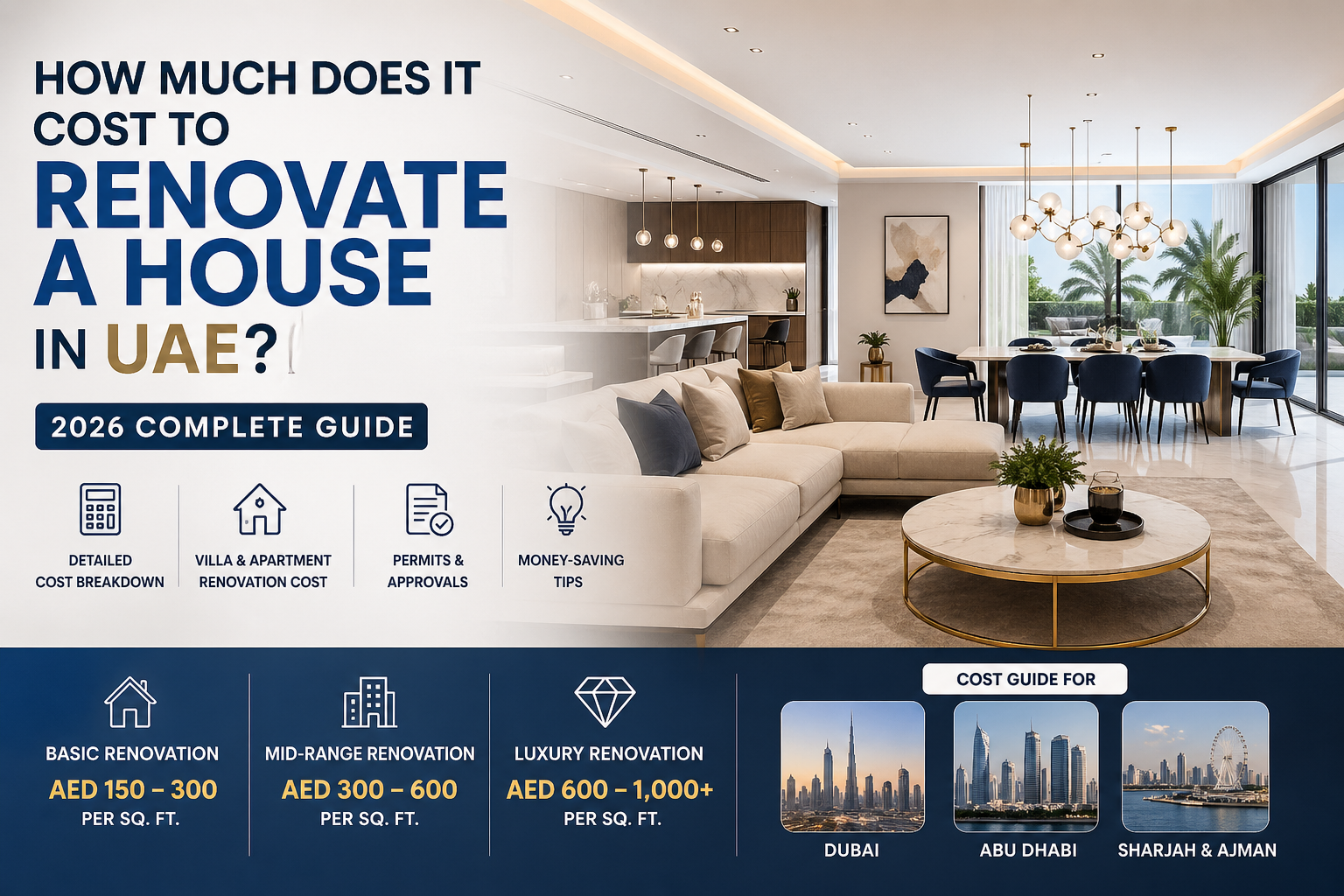 best House Renovation Cost UAE (2026): Full Price Guide